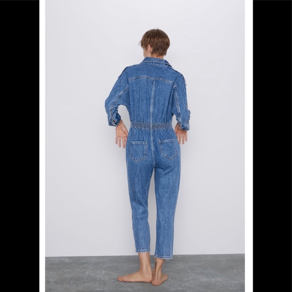 Zara | Pants & Jumpsuits | Zara 8s Jumpsuit In Arizona Blue | Poshmark
